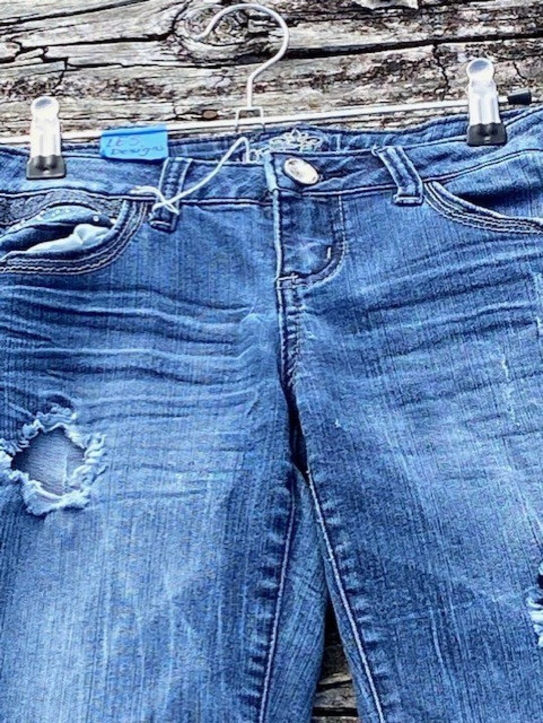 Almost Famous Scrunched and Famous Jeans Size 1 - Etsy