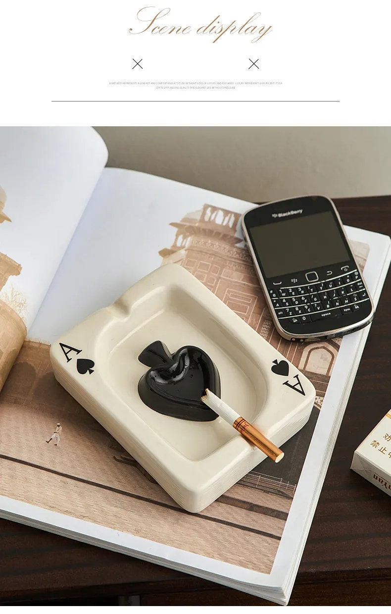 Cool Deck of Cards Ashtray That Comes in All Four Suits - Etsy