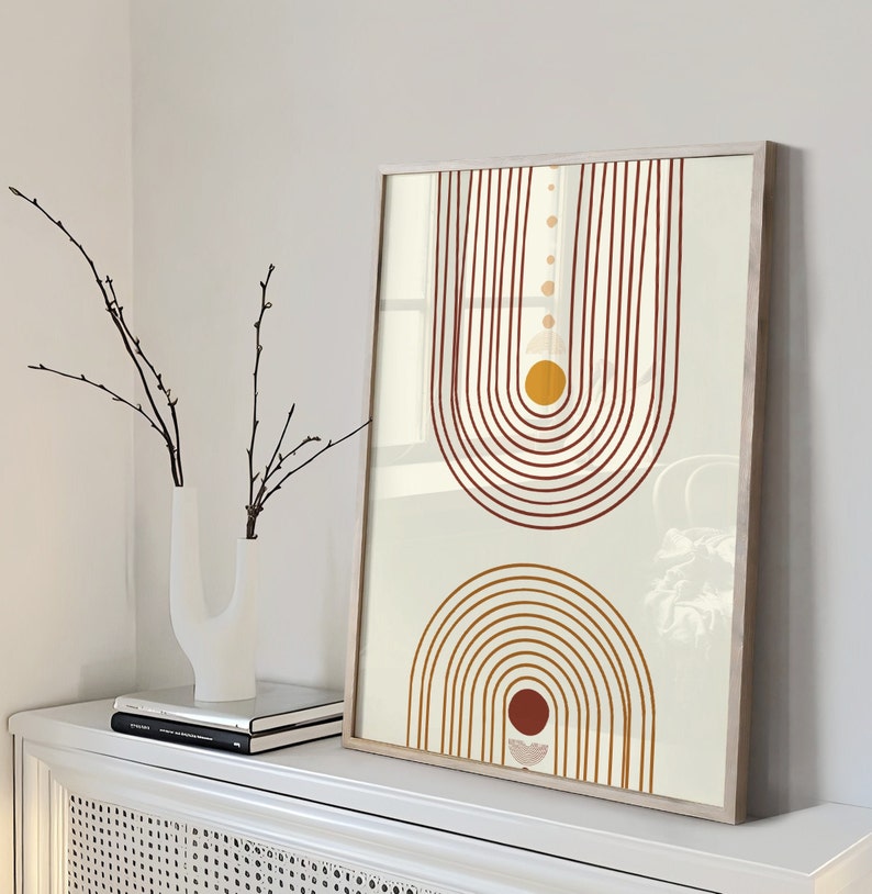 Boho Wall Art Prints: Neutral Modern Set of 3 (digital Download) - Etsy