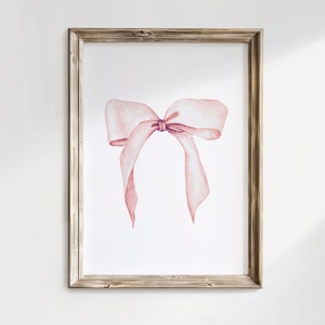 Bow Print Set of 3 - Preppy Wall Art - Teen Room Decor - Preppy Poster ...
