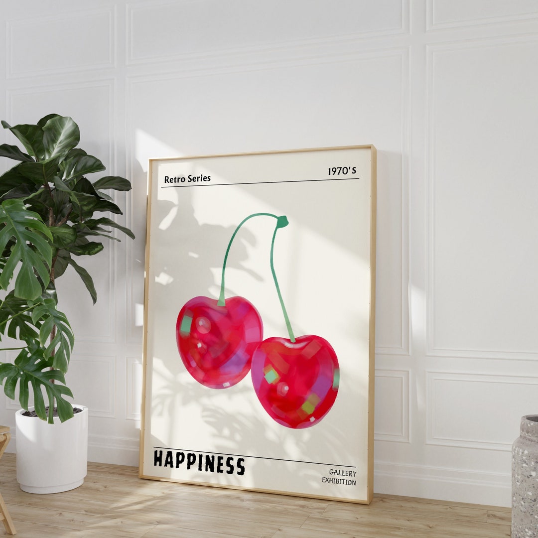 Cherries Print Y2k Print Maximalist Room Decor Poster Trendy Wall Art ...