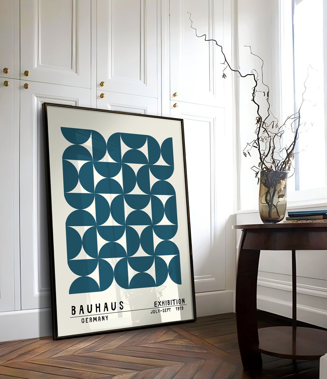 Bauhaus Printable Poster Set of 2 Mid Century Modern Print - Etsy