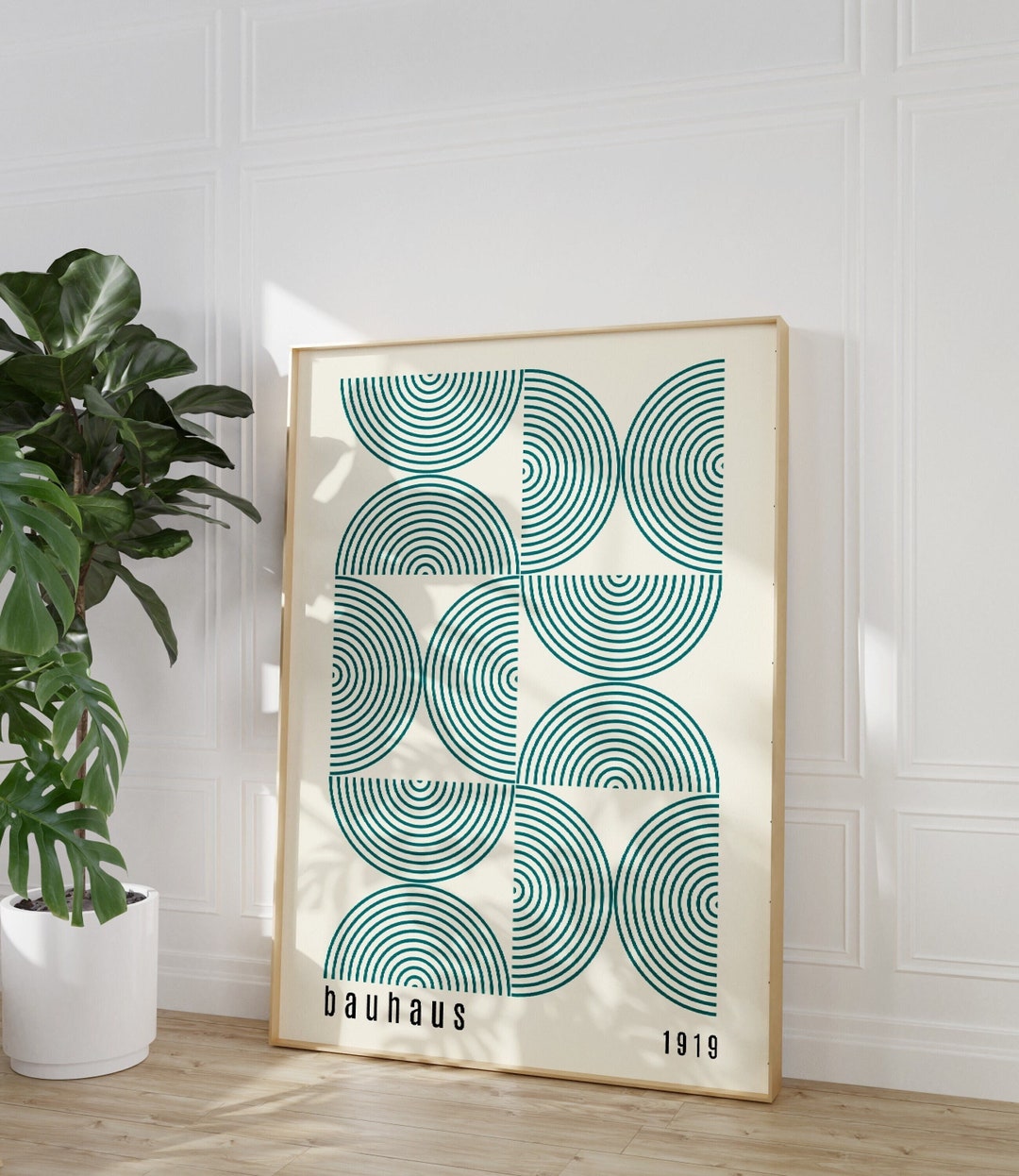 Bauhaus Wand Kunst zum ausdrucken Bauhaus Ausstellung Poster Bauhaus Geometrische Kunst ...