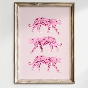 Cheetah Animal Print, Preppy Wall Art, Preppy Dorm Room Decor ...