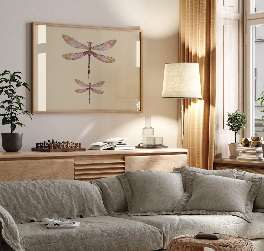 Dragonfly Digital Art, Dragonfly Print, Vintage Printable Wall Art ...