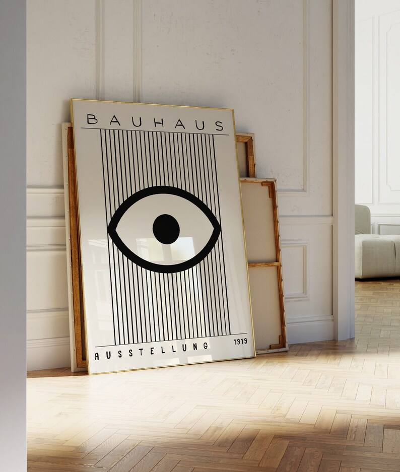 Bauhaus Printable Poster Set of 2mid Century Modern - Etsy