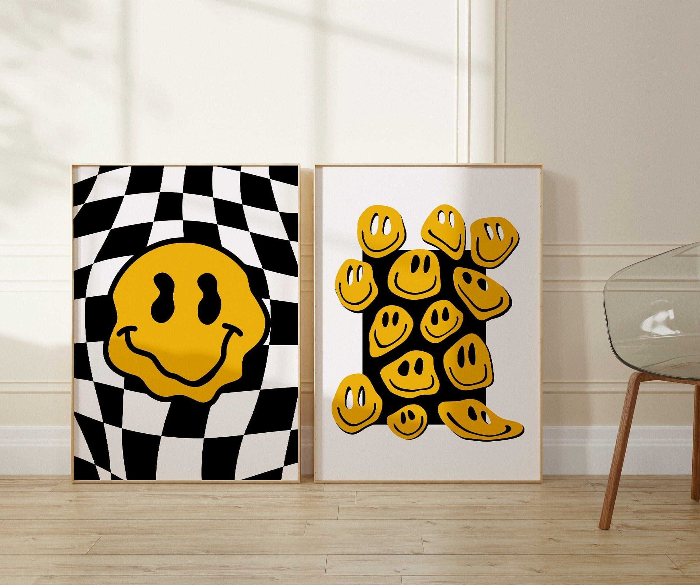 Yellow Smiley Face Poster Zazzle 🍸 🎭 🫶