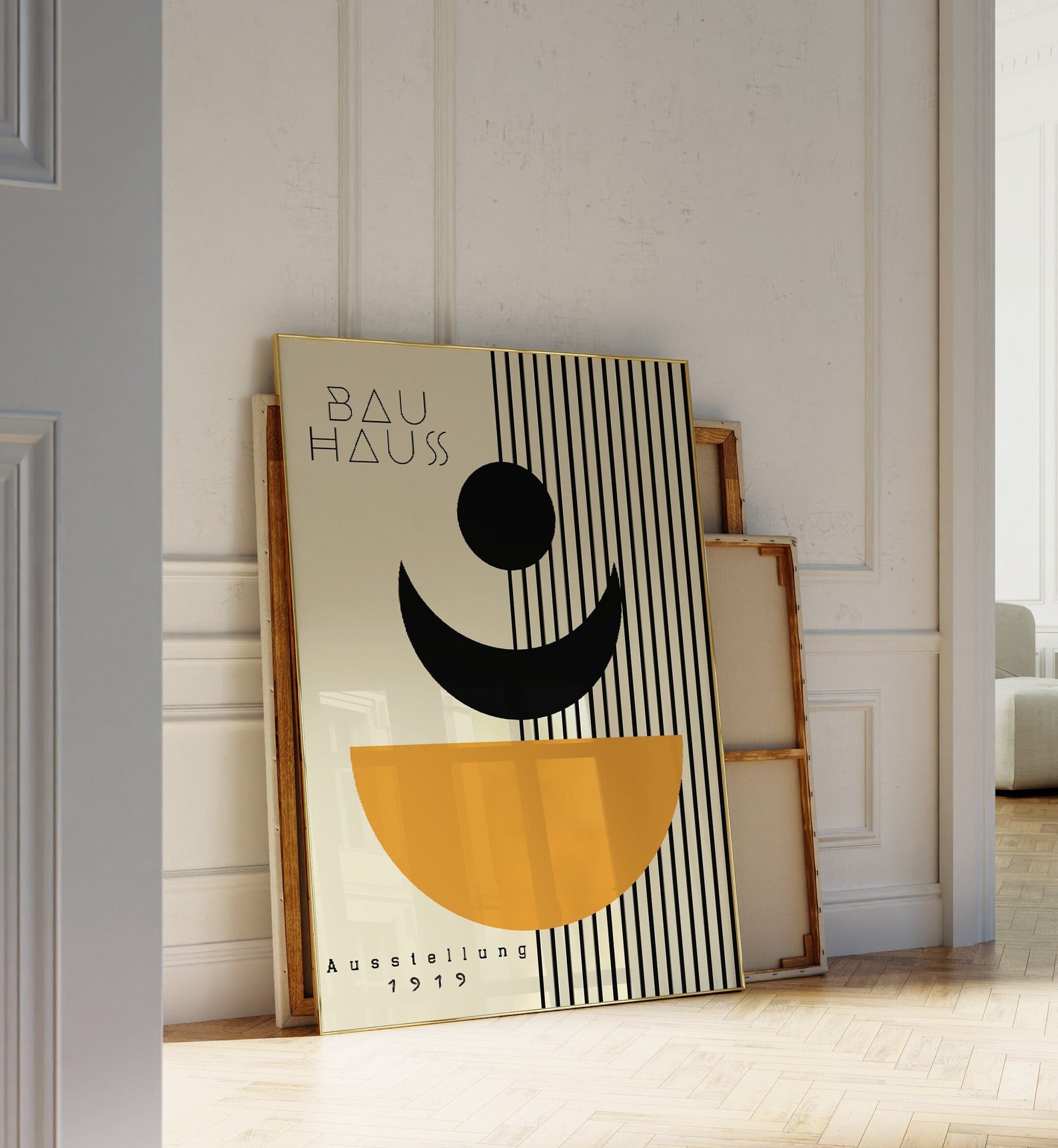 Bauhaus Printable Poster Set of 2 Mid Century Modern Print - Etsy