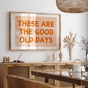 Good Old Days Print, Inspirational Family Wall Art (digital Download ...