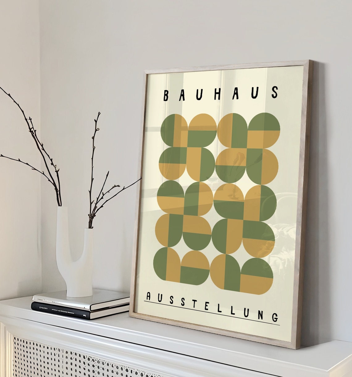 Bauhaus Printable Poster Set of 2 Mid Century Modern Print - Etsy