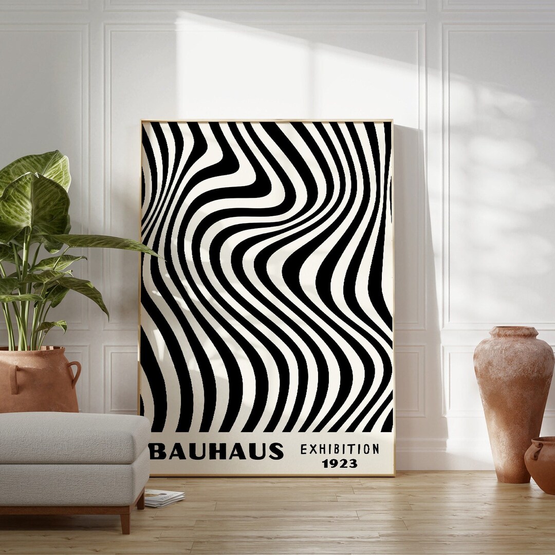 Bauhaus Printable Poster - Mid Century Modern Print - Bauhaus Line ...