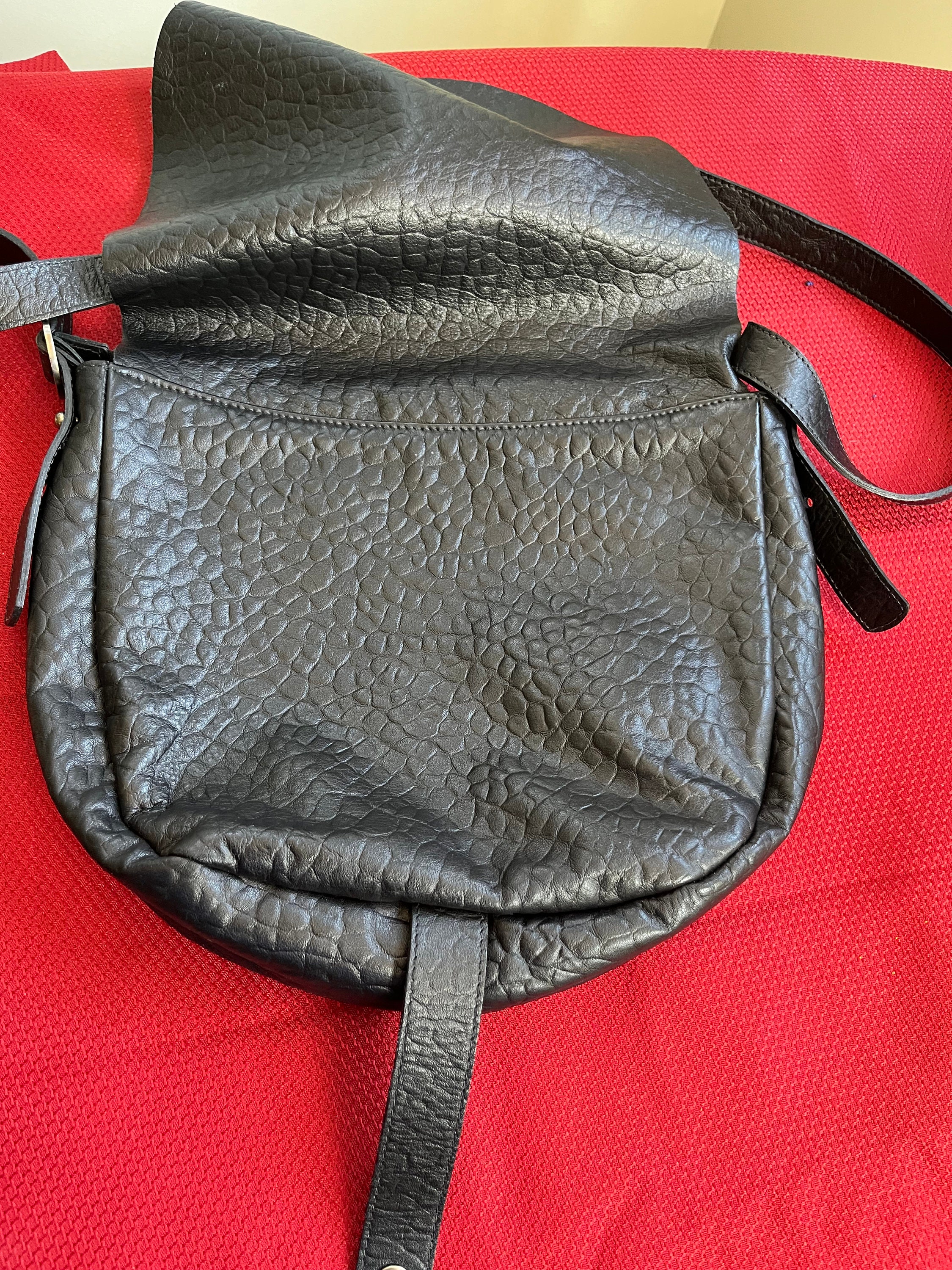 Eileen Fisher Pebbled Leather Shoulder Bag. - Etsy