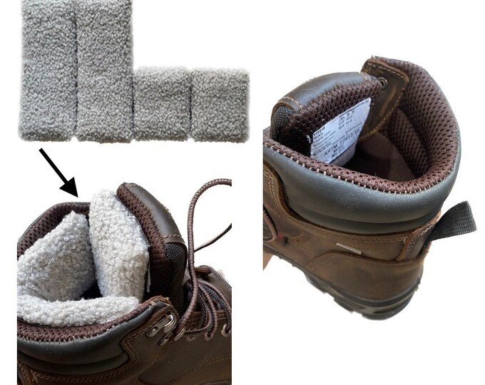 Comfstrip Boot Ankle Cushion, Adhesive Foam and Fur. Ankle Padding ...