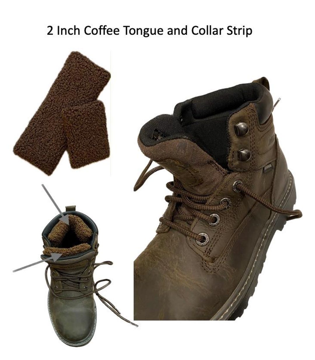Comfstrip Boot Ankle Cushion, Adhesive Foam and Fur. Ankle Padding ...