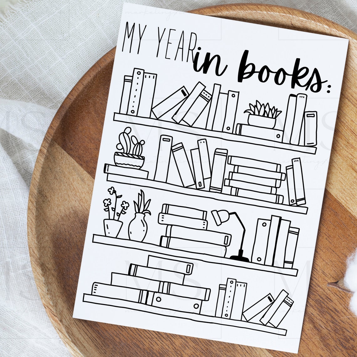 My Year in Books Book Tracker Coloring Sheet Reading Coloring Sheet ...