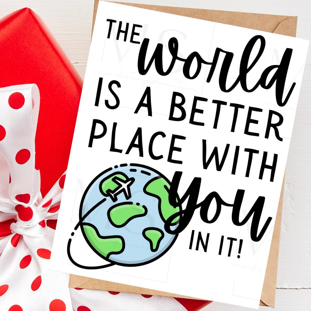 Teacher Appreciation Digital Download Cards Around the World Theme ...