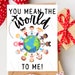 Teacher Appreciation Digital Download Cards Around the World Theme ...