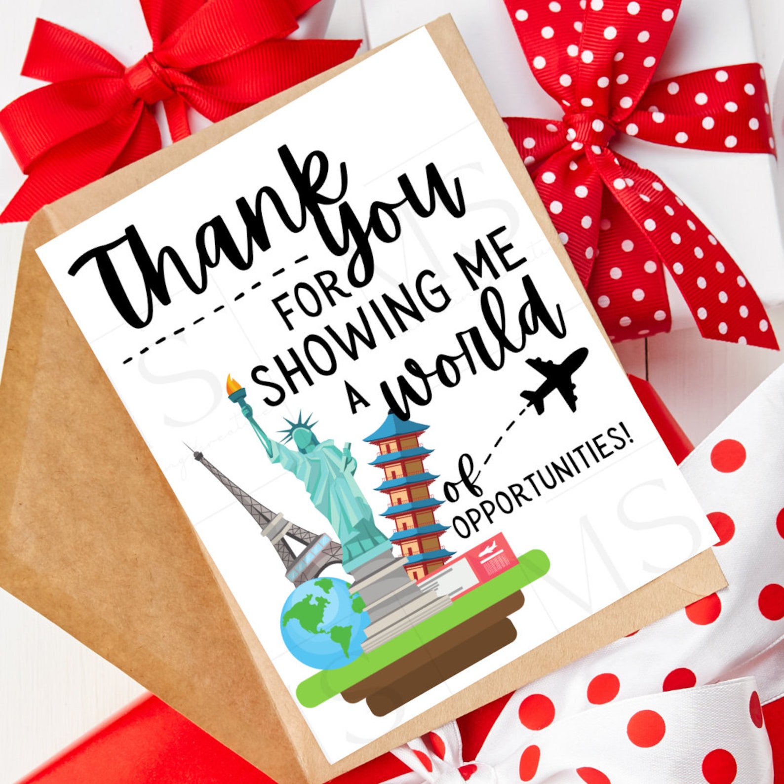 Teacher Appreciation Digital Download Cards - Around the World Theme ...