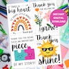 Teacher Appreciation Digital Download Cards - Around the World Theme ...