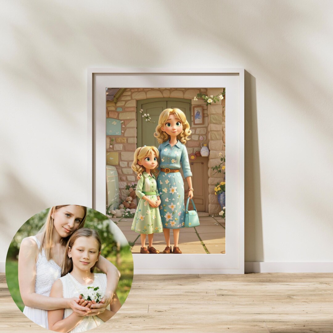 Custom Cartoon Portrait, Personalized Cartoon Portrait, Couples ...