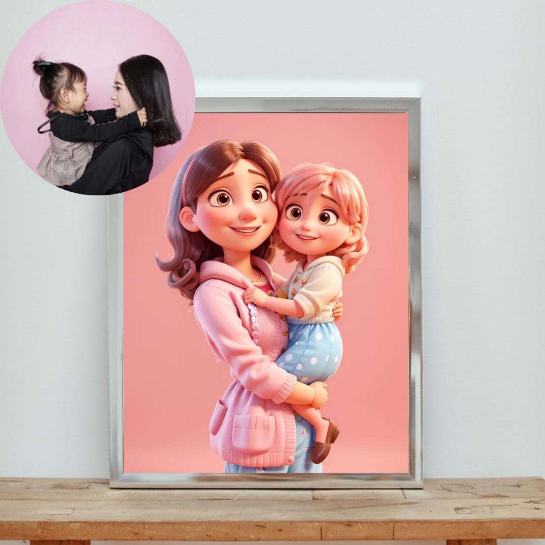 Custom Cartoon Style Portrait, Custom Cartoon Art, Family Cartoon ...