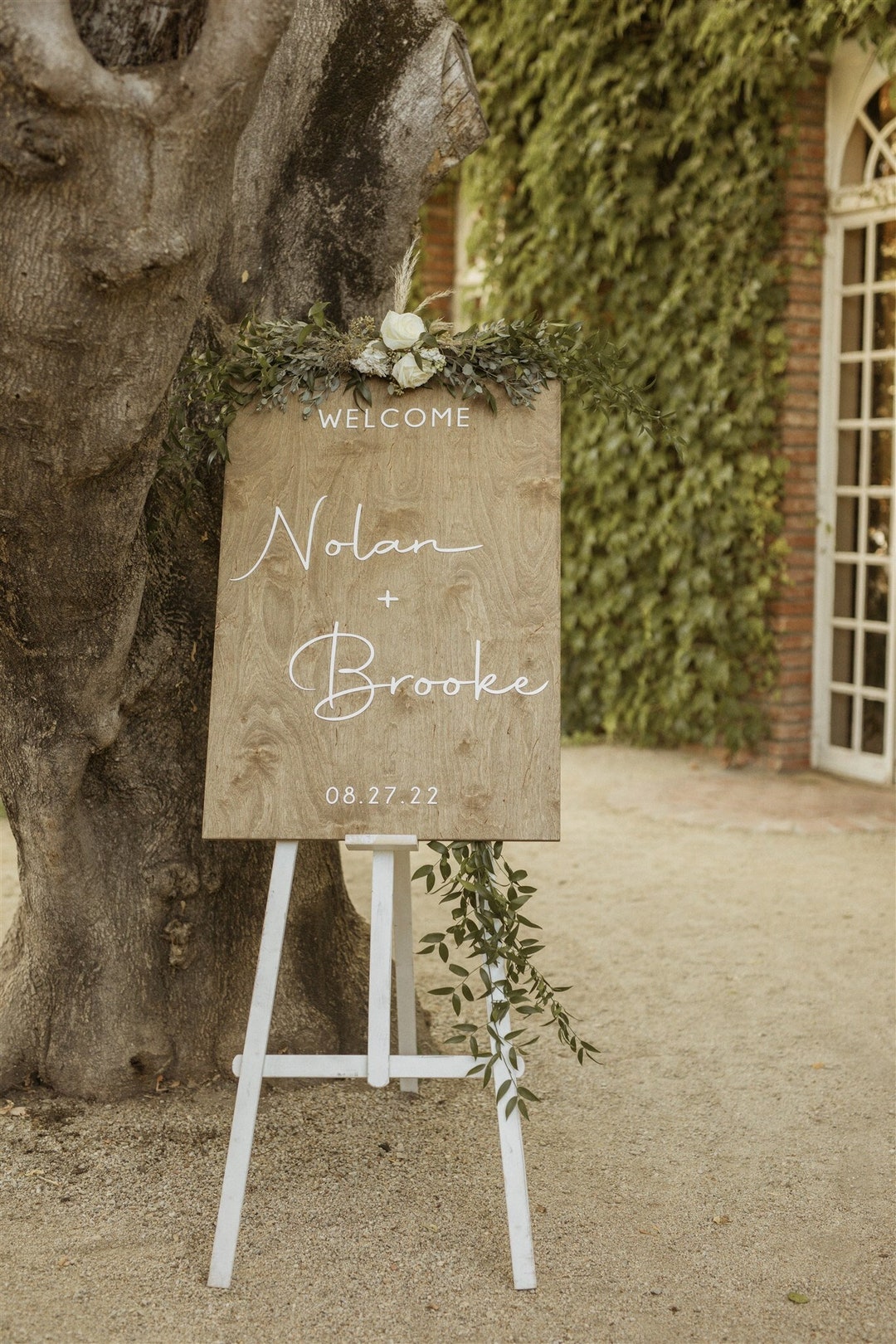 Wedding Welcome Sign, Wedding Decor Sign, Personalized Rustic Wood ...