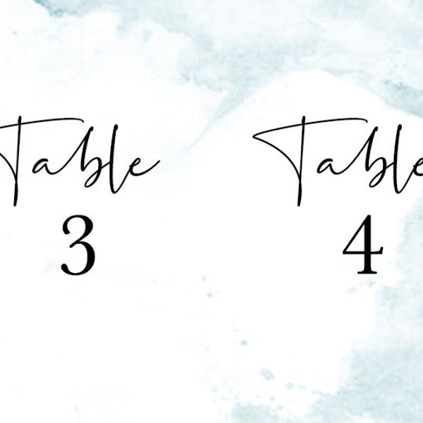 Table Numbers Svg - Etsy