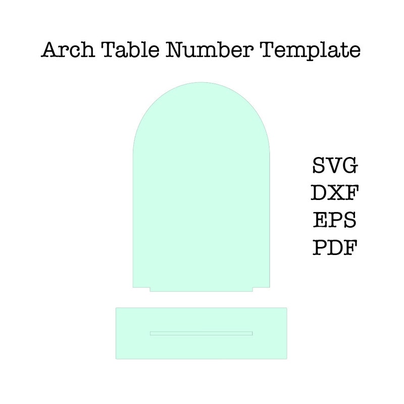 Acrylic Arch Table Number - Etsy
