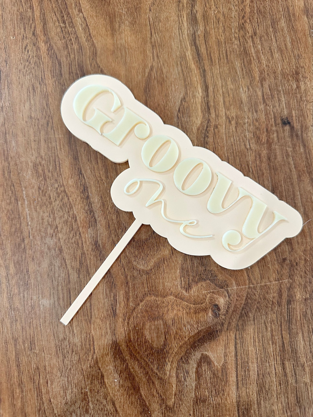 Groovy One Cake Topper FILE, SVG FILE, First Birthday Cake Topper File ...