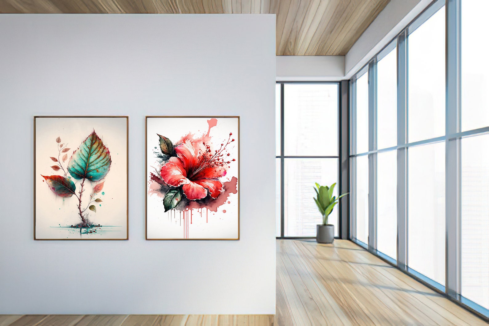 Antique Botanical Print Vintage Flower Painting Rustic Farmhouse Decor ...