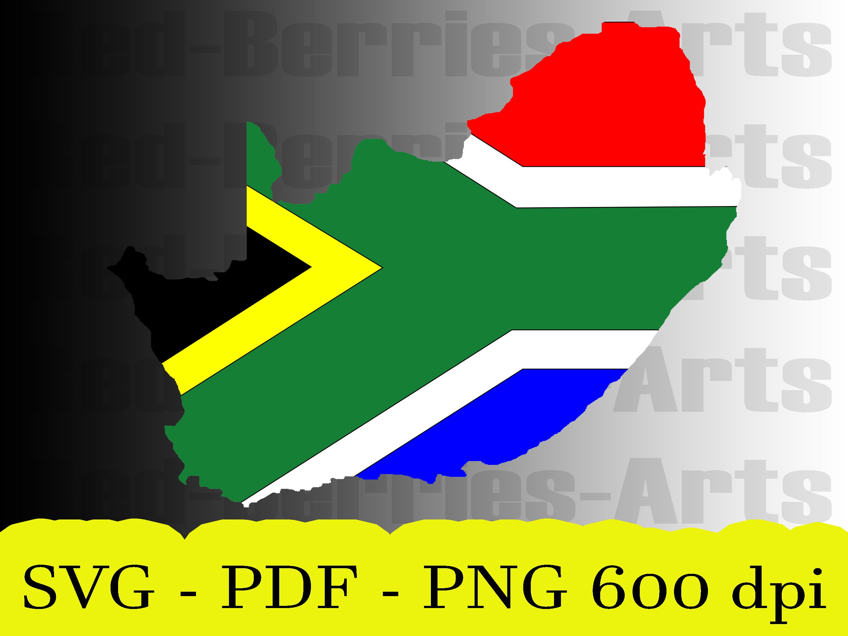 South Africa Flag Svg Png Pdf South Africa Shirt South - Etsy Canada