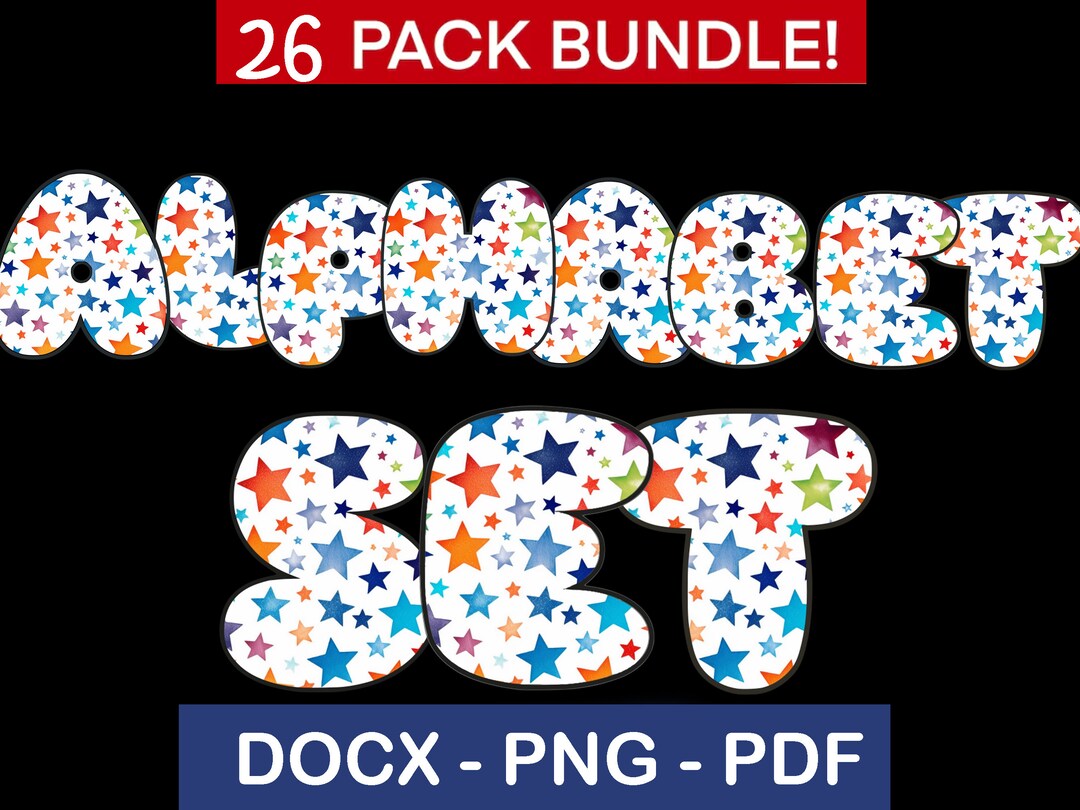 Alphabet Set Alphabet Set PNG Alphabet PNG Alphabet PDF - Etsy Australia