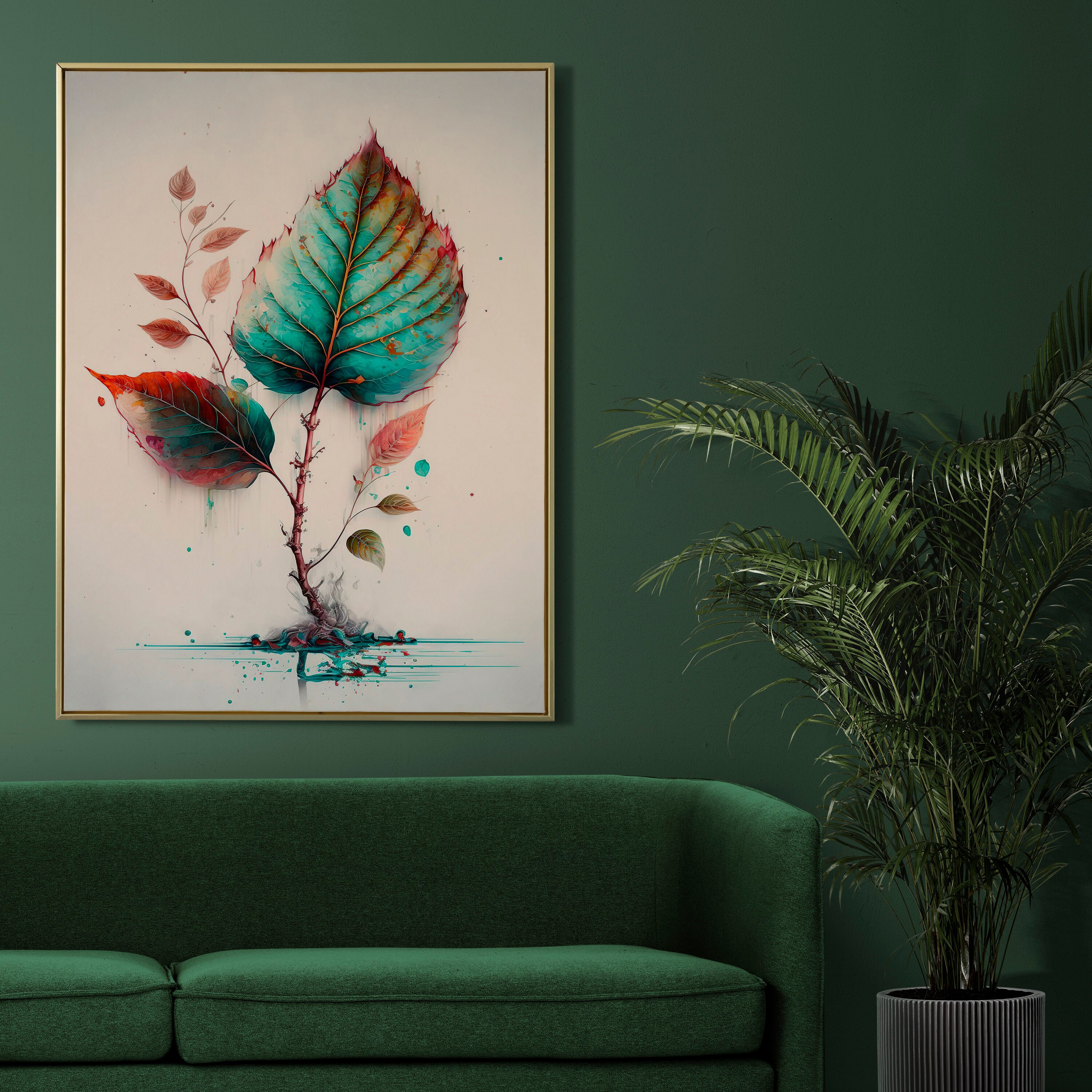 Antique Botanical Print Vintage Flower Painting Rustic Farmhouse Decor ...