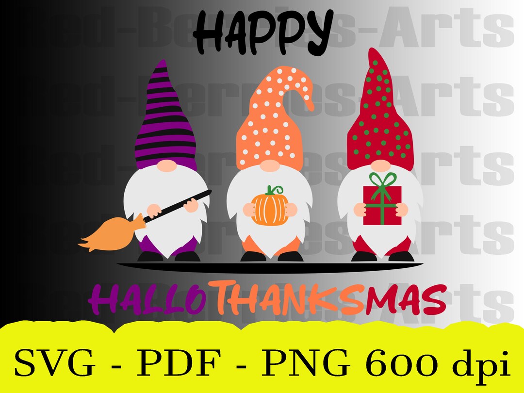 Happy Hallothanksmas Hello Thanksmas Svg Png Halloween Gift - Etsy