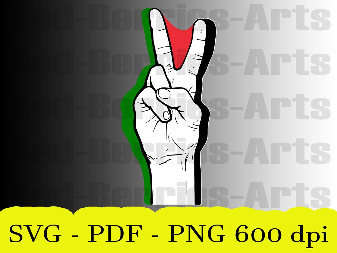 Palestine Victory Sign Free Palestine Save Palestine - Etsy