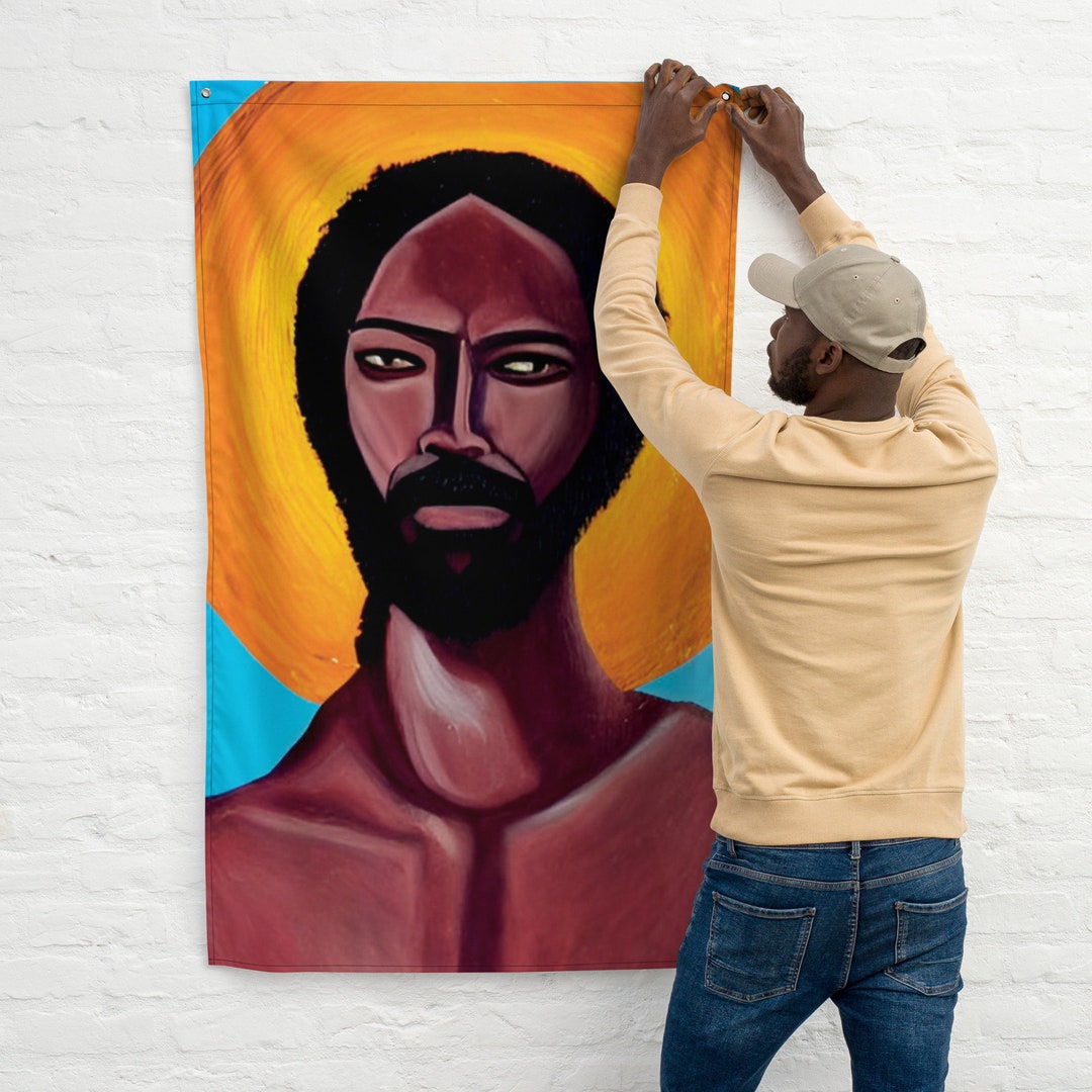 Black Jesus Images Black Jesus Tapestry Black Jesus Wall - Etsy