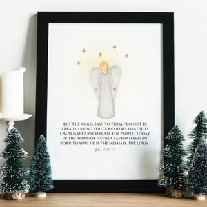 Set of Downloadable Christmas Bible Verse Wall Art Christmas ...