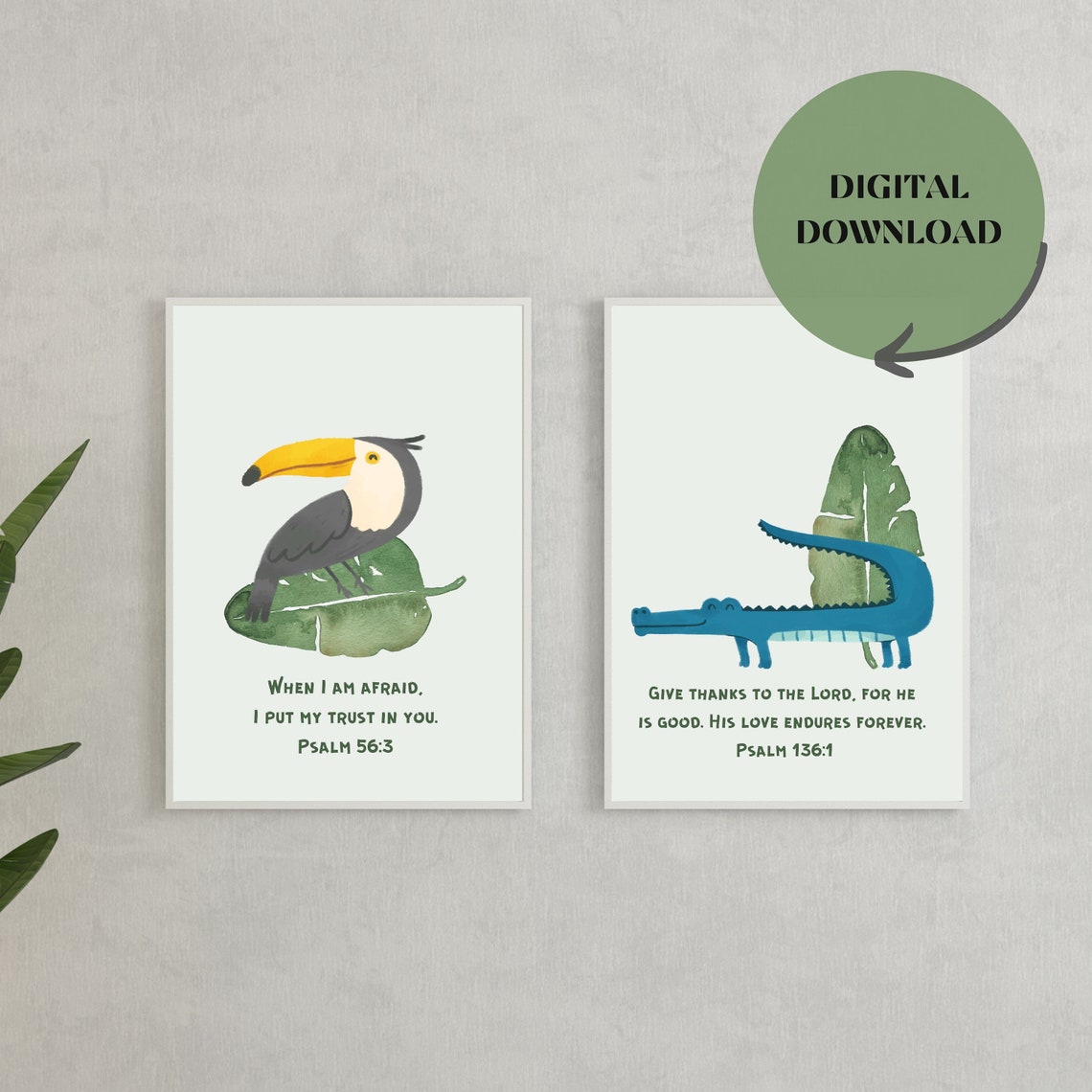 10 Downloadable Christian Animals Sunday School Posters Downloadable ...