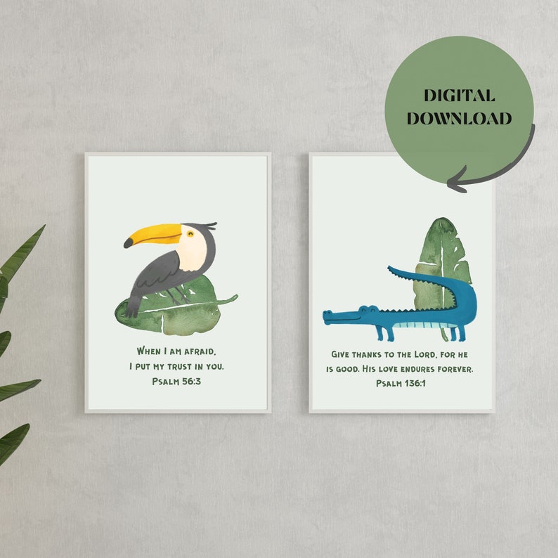 10 Downloadable Christian Animals Sunday School Posters Downloadable ...