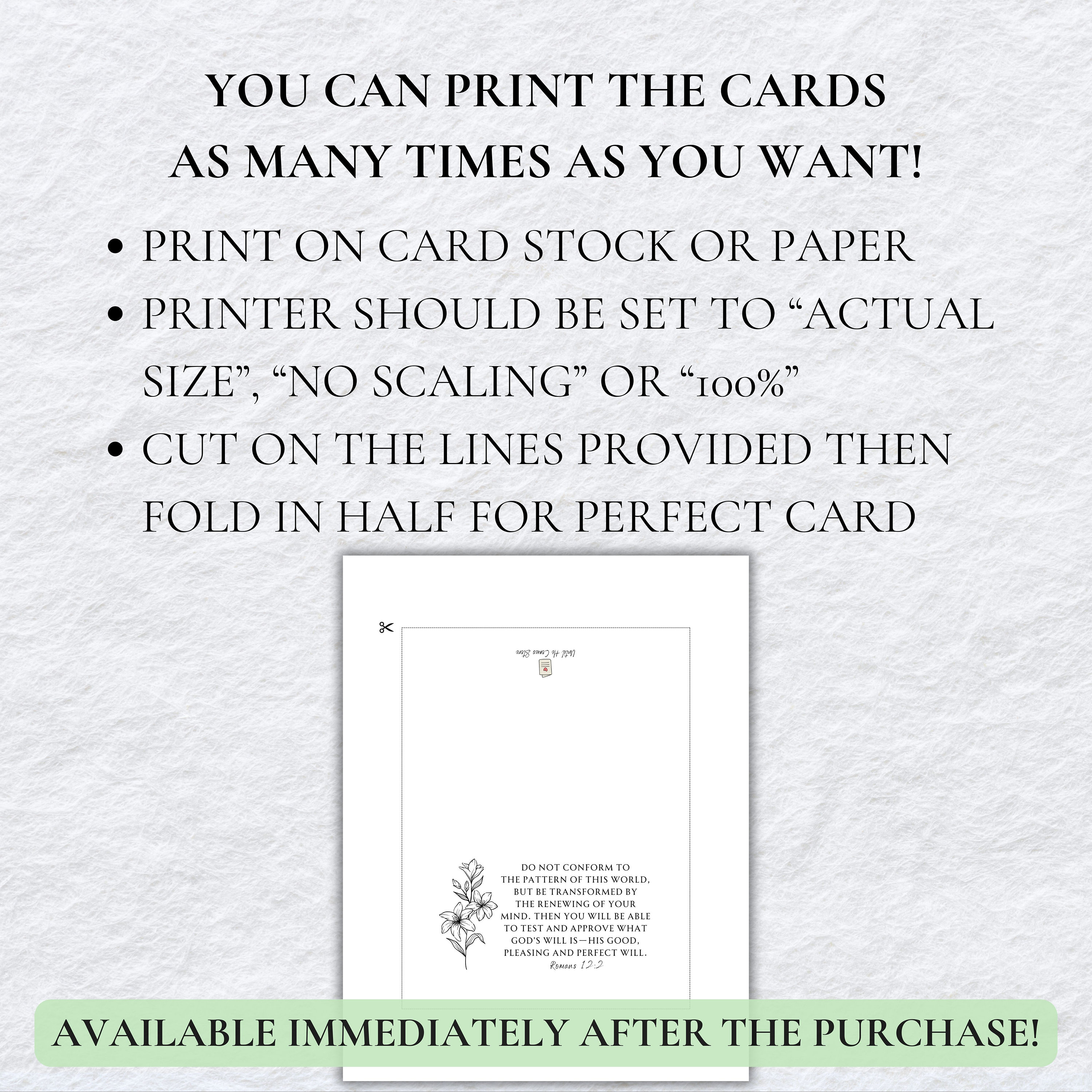 60 Christian Greeting Cards Set With Most Popular Bible Verses ...