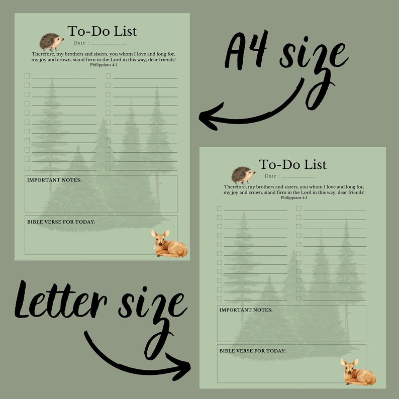 Printable Christian Checklist Christian Daily Planner Christian ...