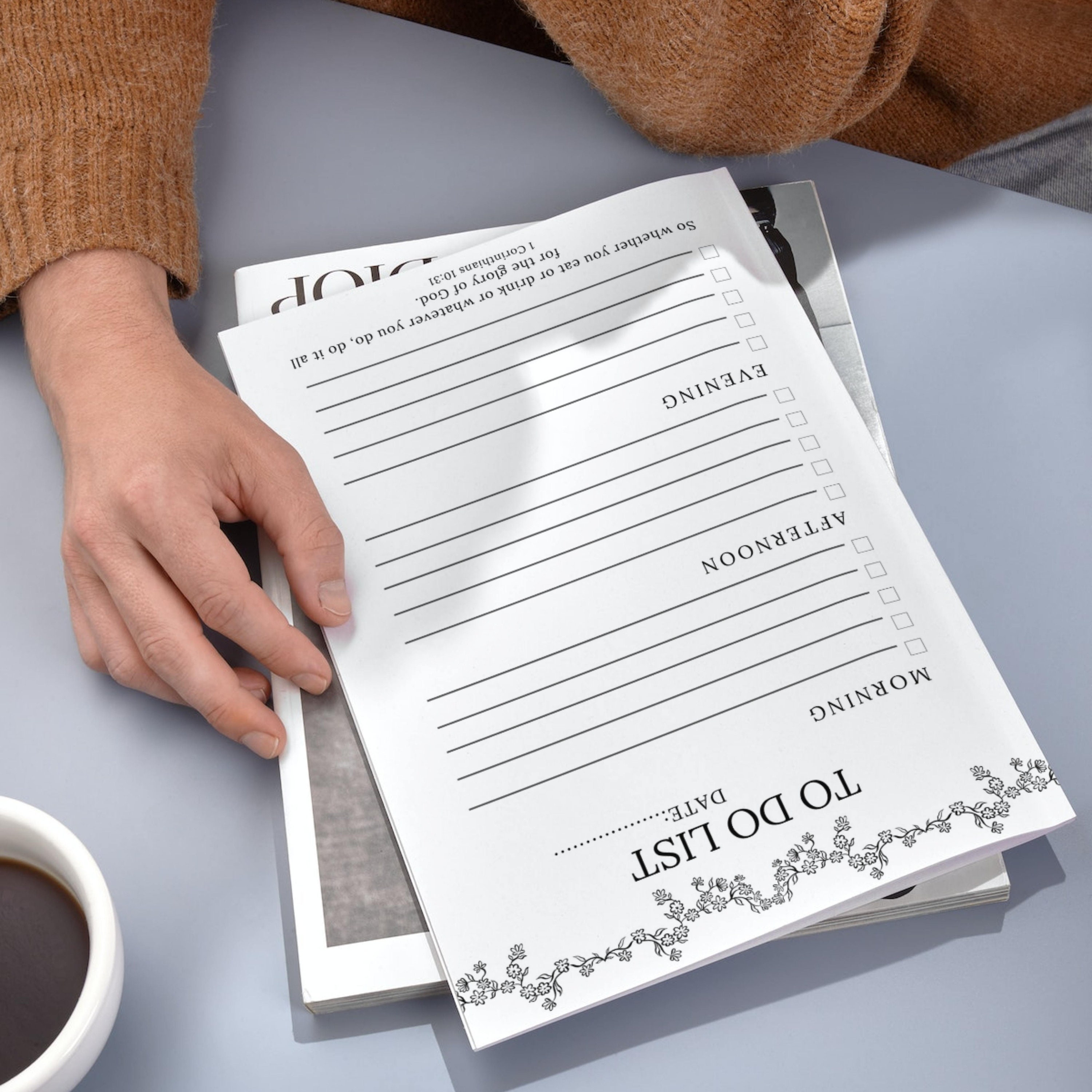 Printable Christian Checklist Christian Daily Planner Christian ...