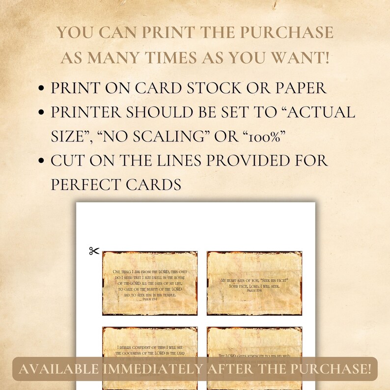 60 Downloadable Bible Cards for Printing Cards for Daily Devotion ...