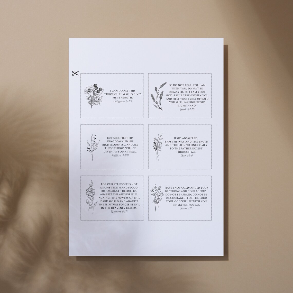 60 Downloadable Bible Cards for Printing With Popular Bible Verses ...