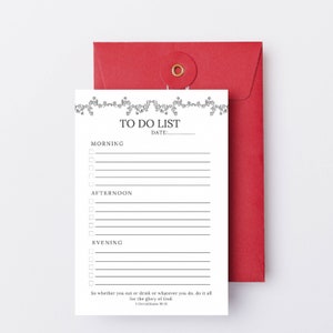 Printable Christian Checklist Christian Daily Planner Christian ...