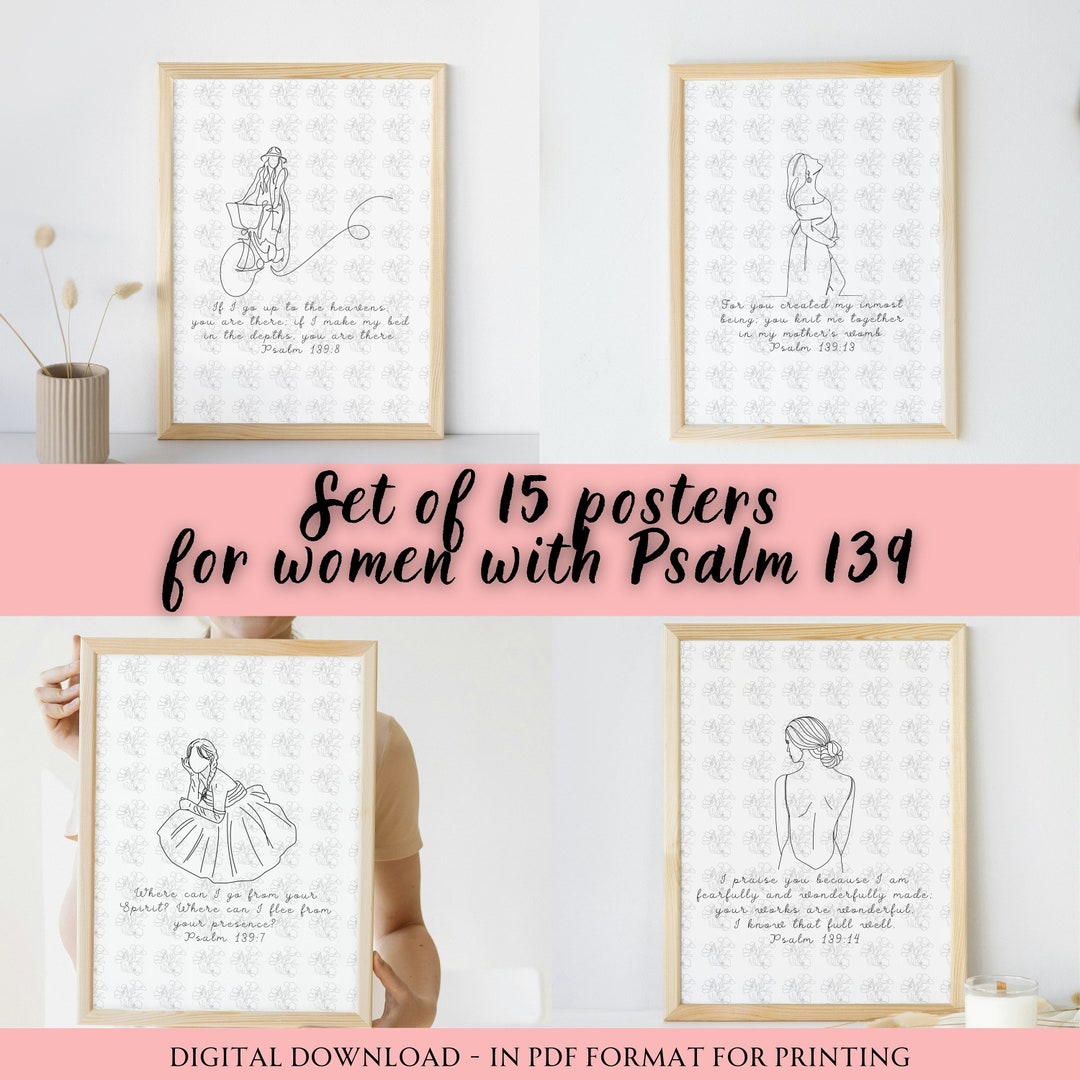 Set of 15 Downloadable Christian Women Printable Posters Downloadable ...