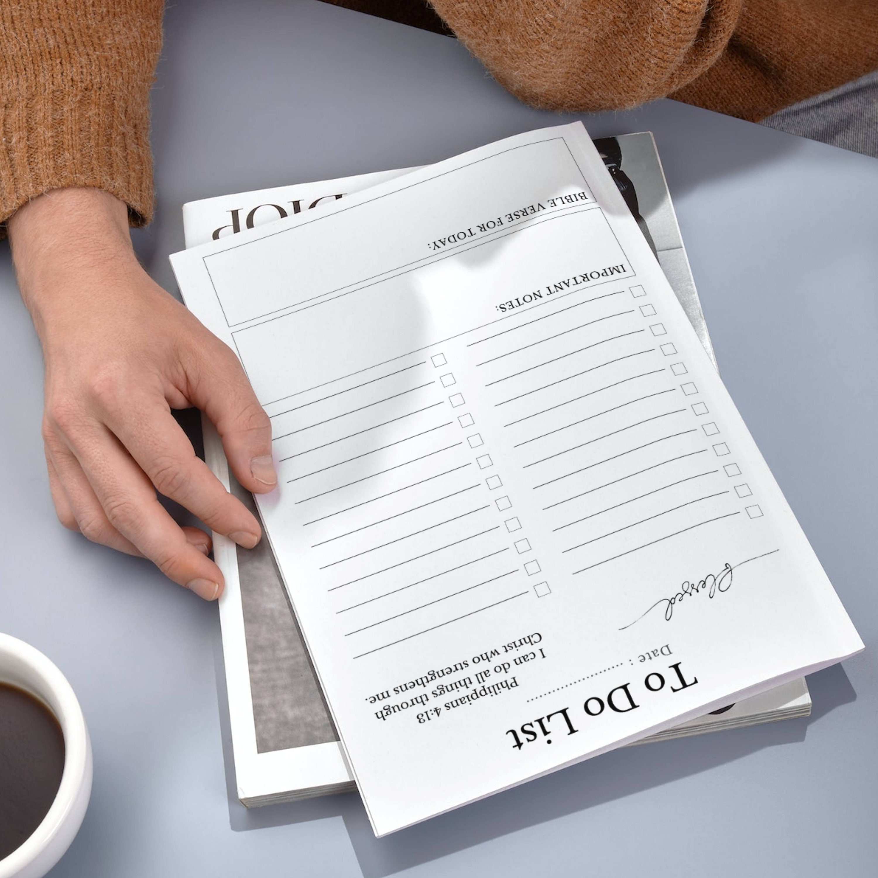 Christian to Do List Christian Daily Planner for Christians Task ...