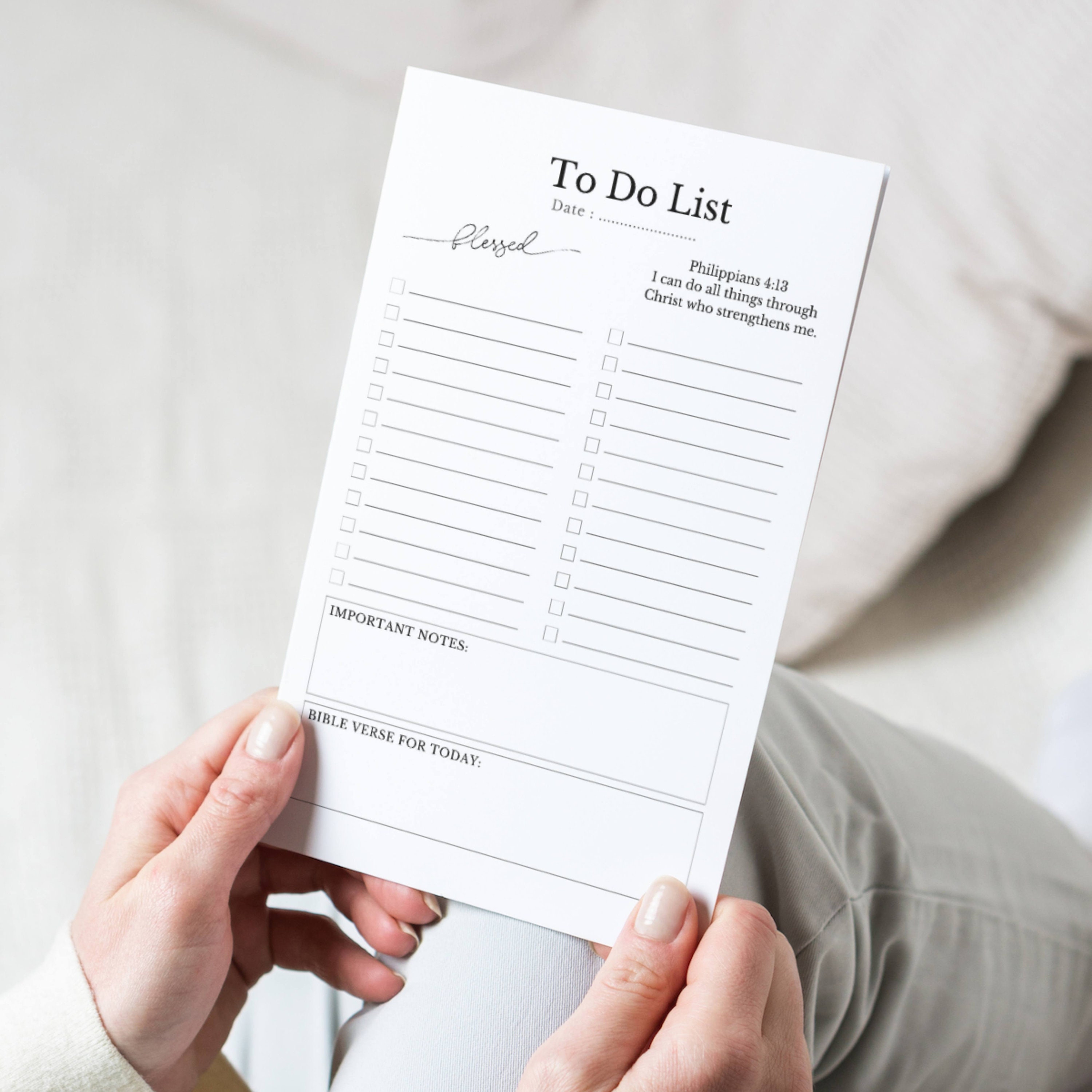 Christian to Do List Christian Daily Planner for Christians Task ...
