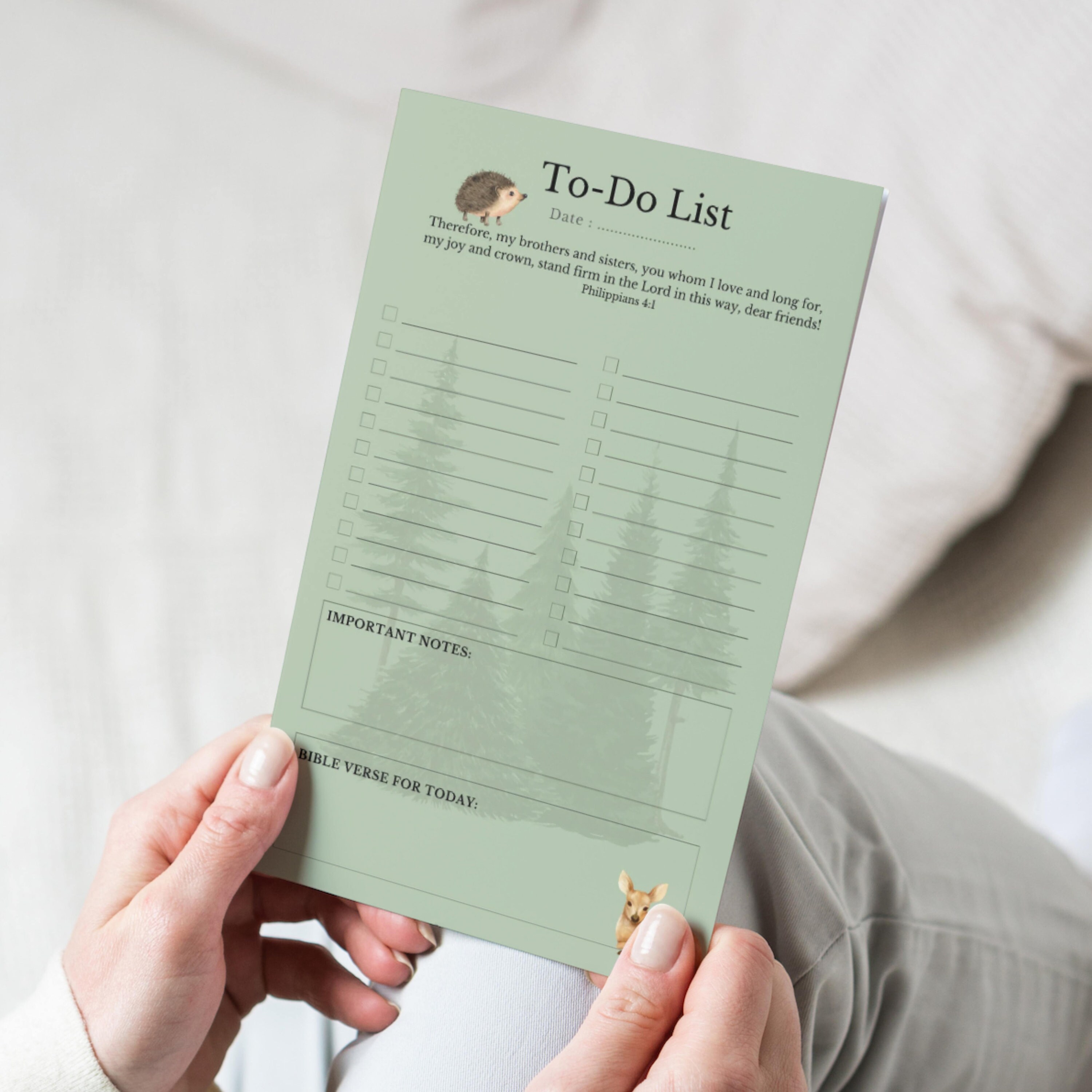 Printable Christian Checklist Christian Daily Planner Christian ...