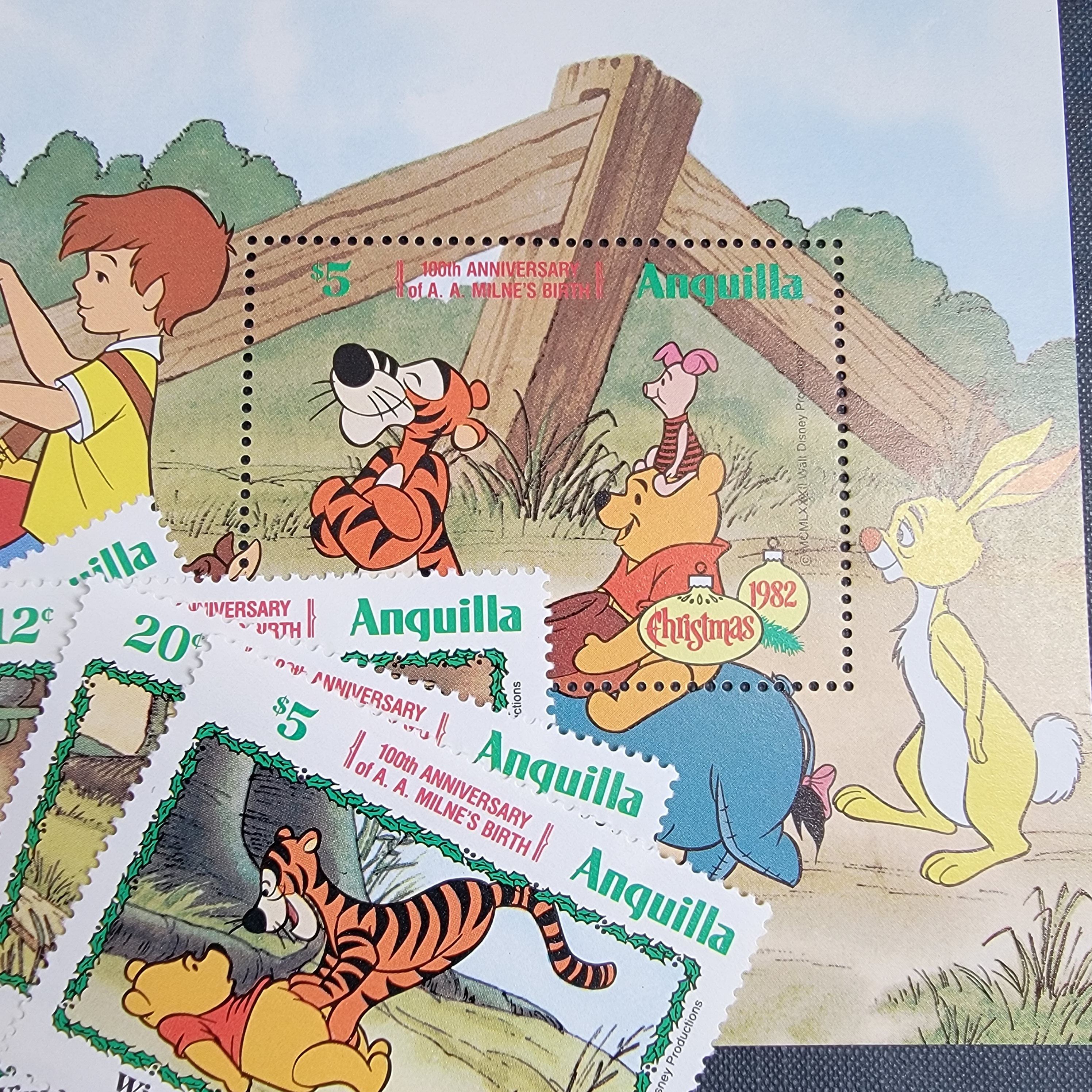 Disney Stamps - Winnie the Pooh - 9 Stamp Set - Souvenir Sheet ...